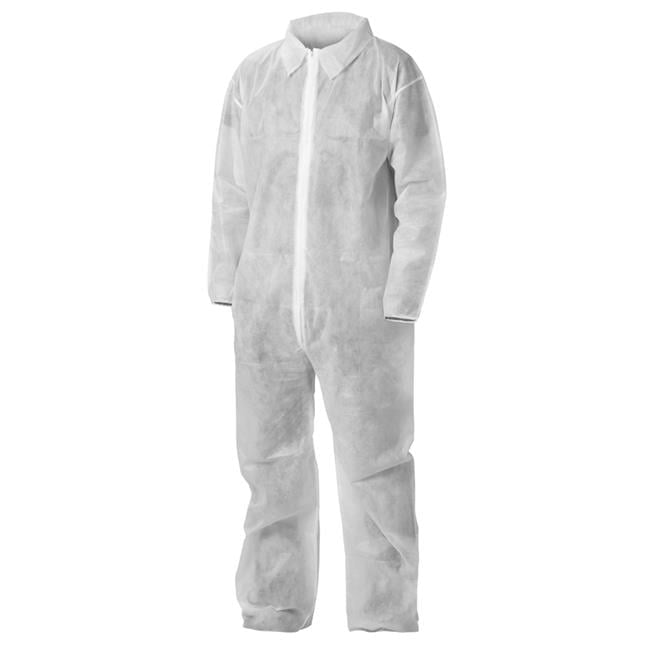 KGA10 Lightweight Coveralls, White - Medium - Pack of 50 - Walmart.com