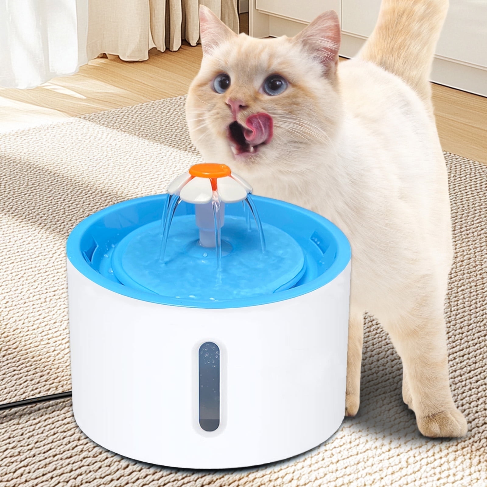 KGC 2L Cat Water Fountain Soft Flow with Advanced Filtration System, 3 ...
