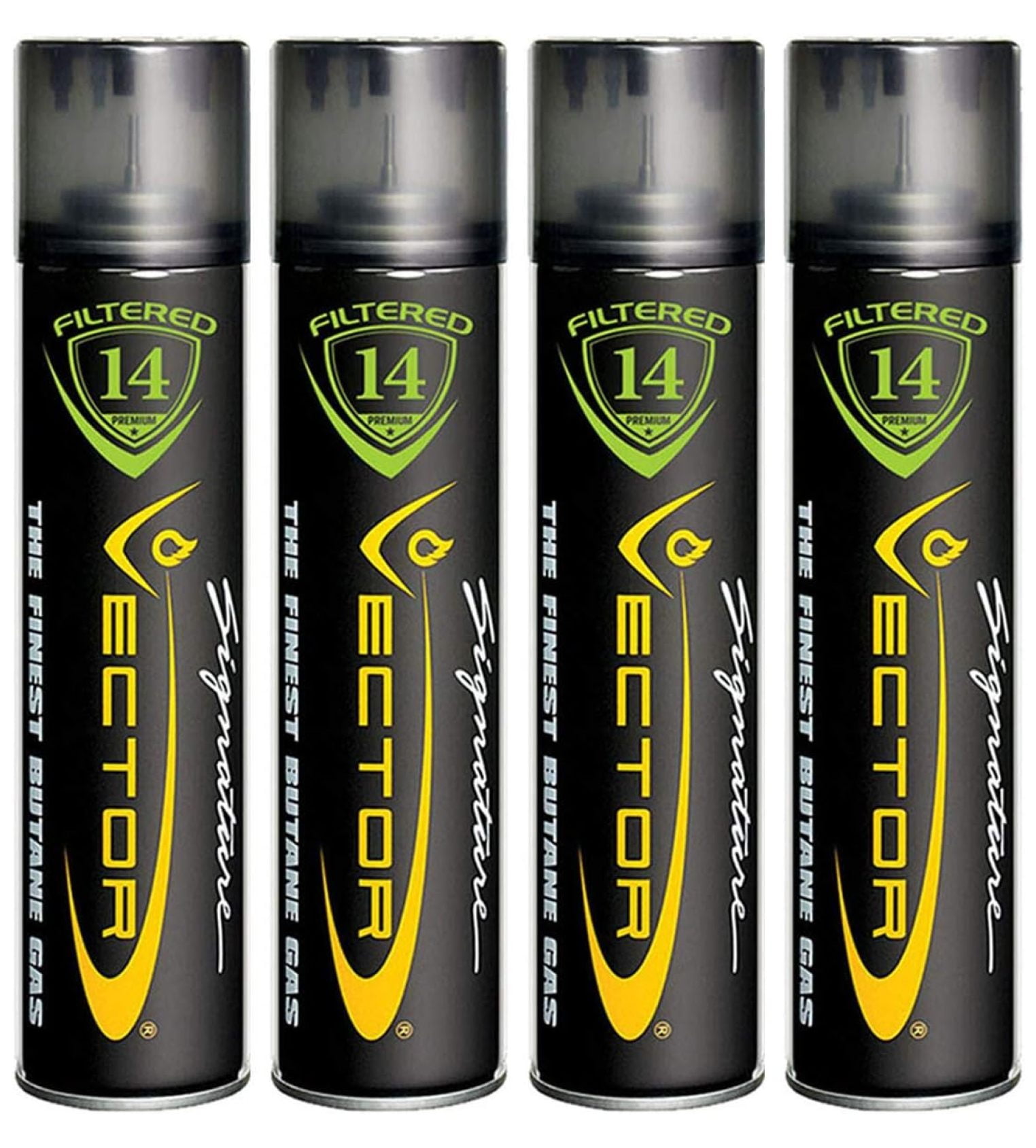 KGM 14x Filtered Premium Refined Fuel Butane Gas Refill (320mL) 4 Cans ...