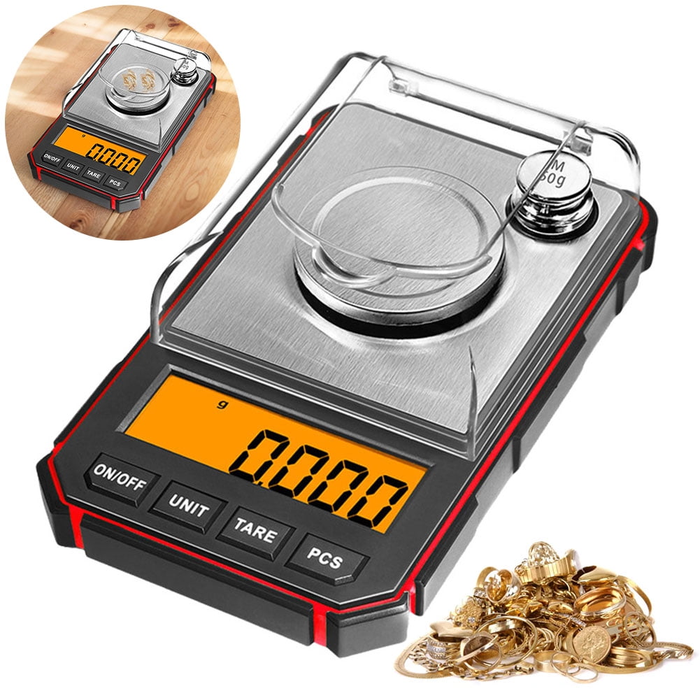 KGOTA 0.001g/50g Jewelry Gold Gem Scale Stainless Steel Lab Precision ...