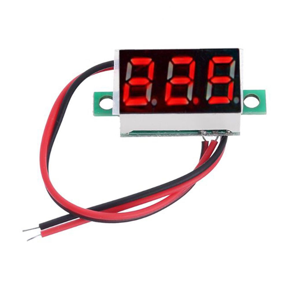 KGOTA 0.36 Inch Led Digital Volt Meter Gauge 2 Wires Dc 4.5V-30V ...