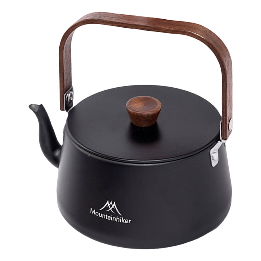 KGOTA 1.1L Teapot Coffee Pot with Wood Handle Ultralight Outdoor Kettle ...