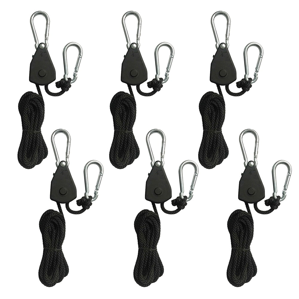 KGOTA 1/2/4/6/8/10/12/14/16pcs Hanger Pulley Ratchets Kayak Rope 1/8 ...