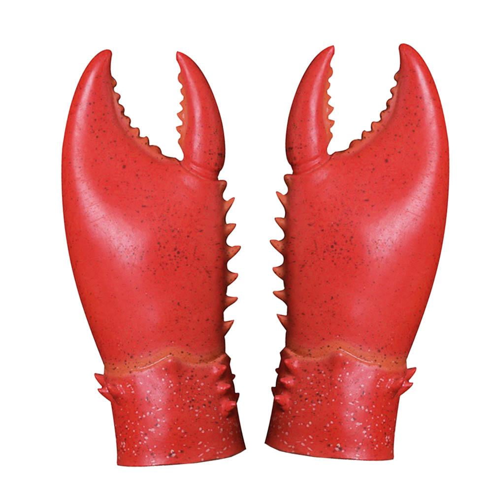 KGOTA 1 Pair Crab Lobster Claws Gloves Cosplay Funny Party Latex ...