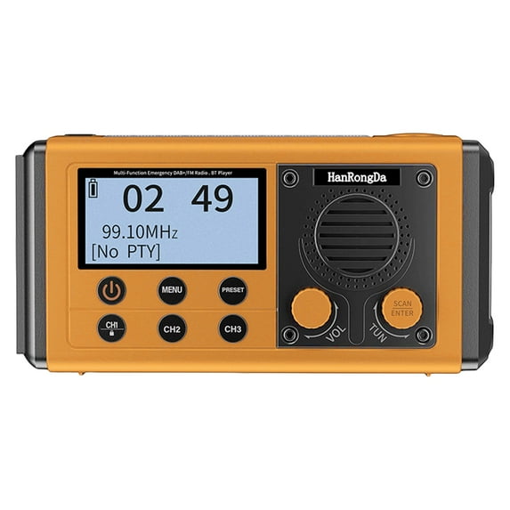 KGOTA 10000mAh Portable Emergency Radio Solar/hand Crank Charging Dab ...