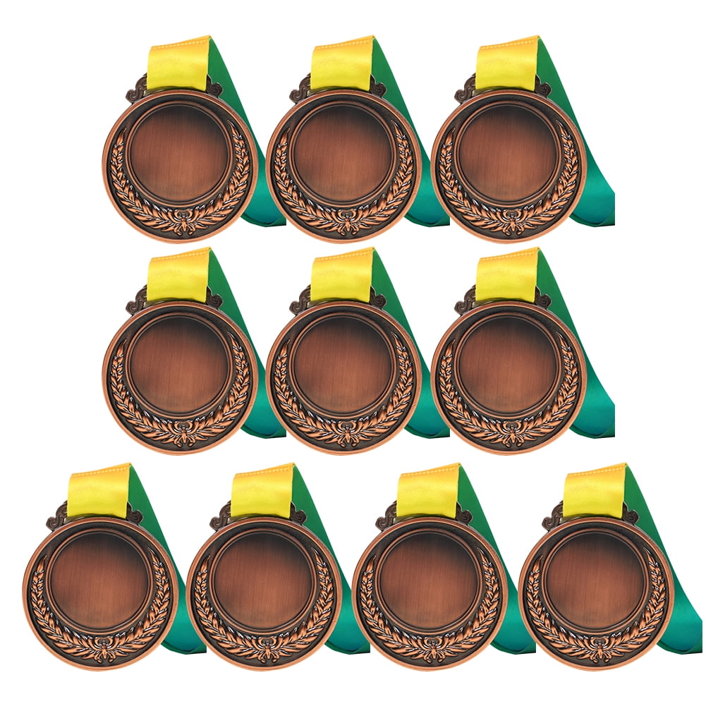 KGOTA 10Pcs Gold/silver/bronze Medal Award Medals with Neck Ribbon ...
