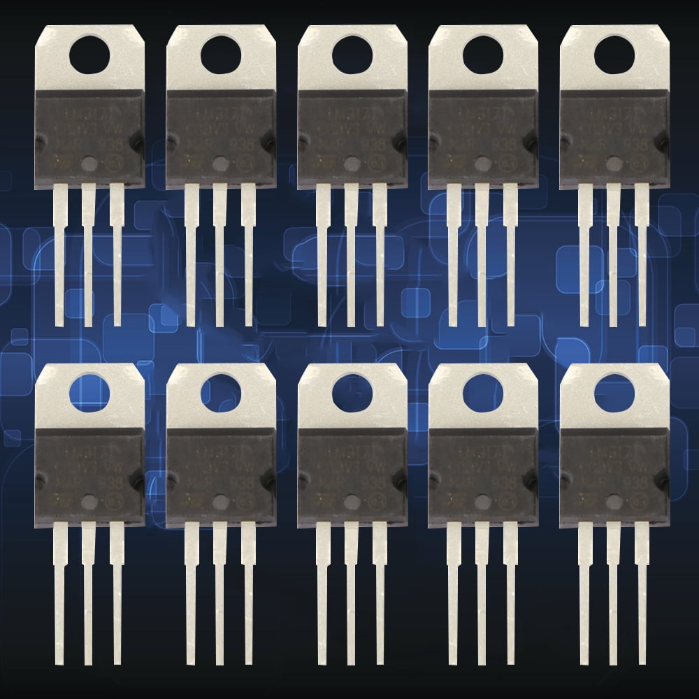 KGOTA 10Pcs LM317T LM317 1.2V to 37V 1.5A Package High Current Positive Voltage Regulator ...