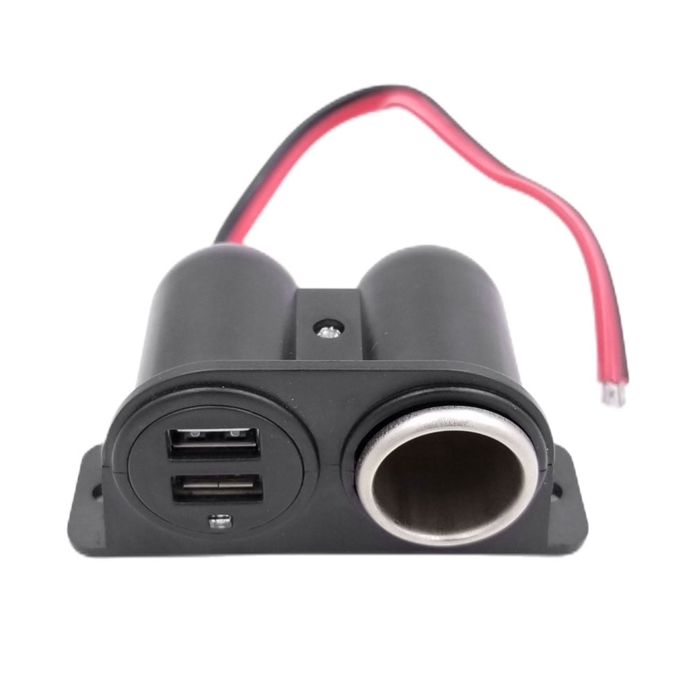FAFA 12V Auto Charger Splitter Dual Usb Port Power Socket 3.1A/3100MA ...