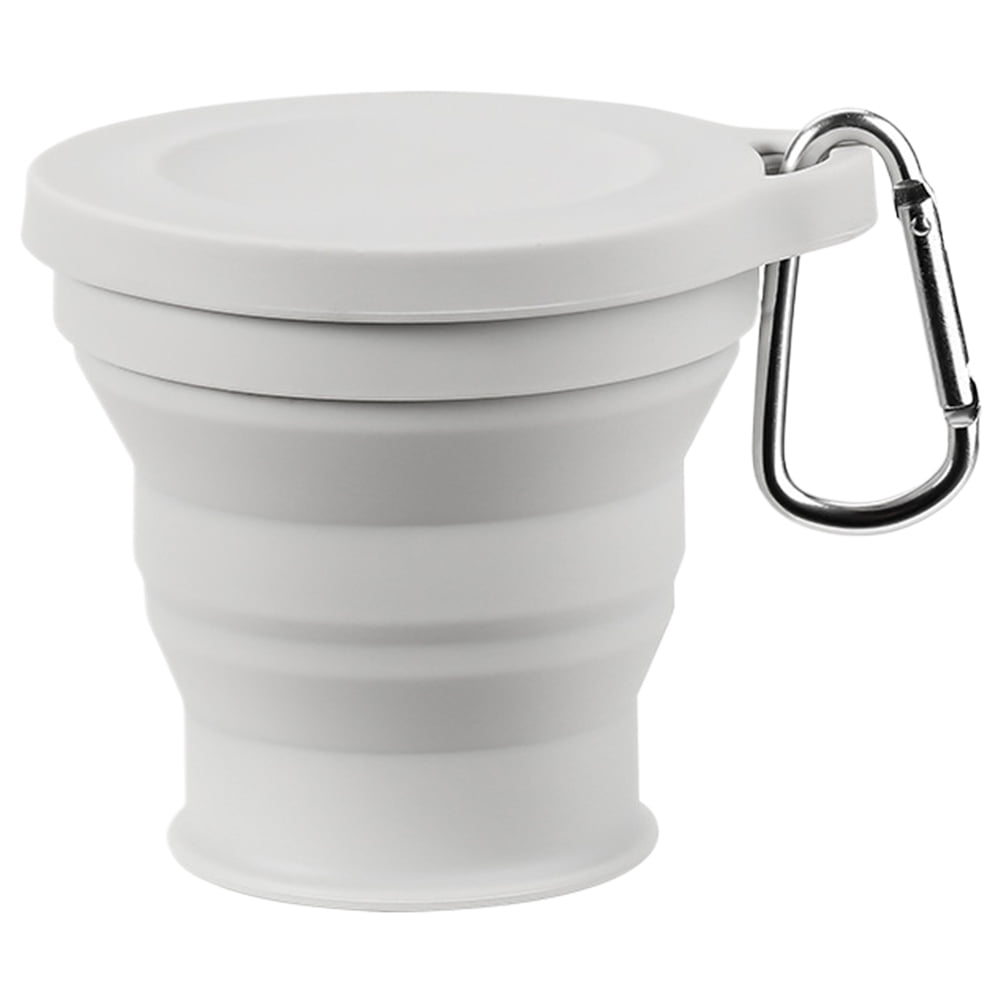 KGOTA 180ml Mini Retractable Cup with Lid Silicone Telescopic Drinking ...