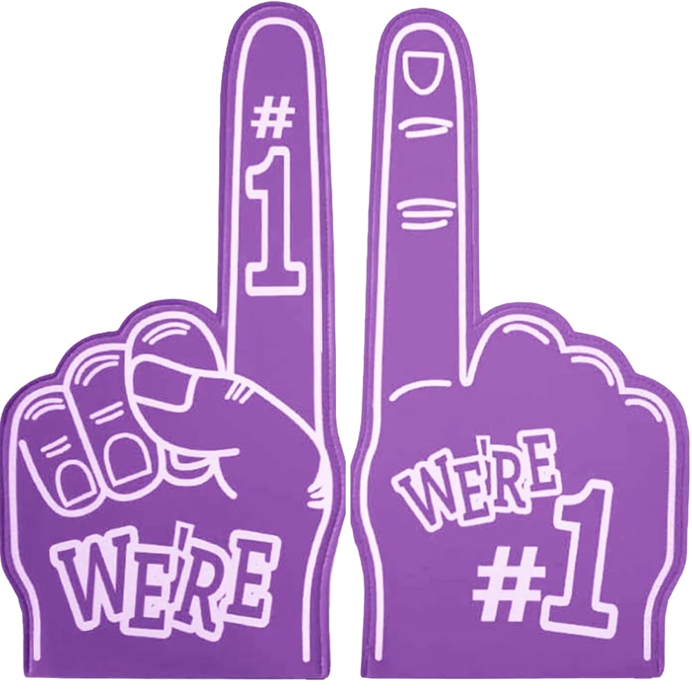 KGOTA 1PCS Cheering Event Gloves Palm Victory Gesture No. 1 Games Cheer ...