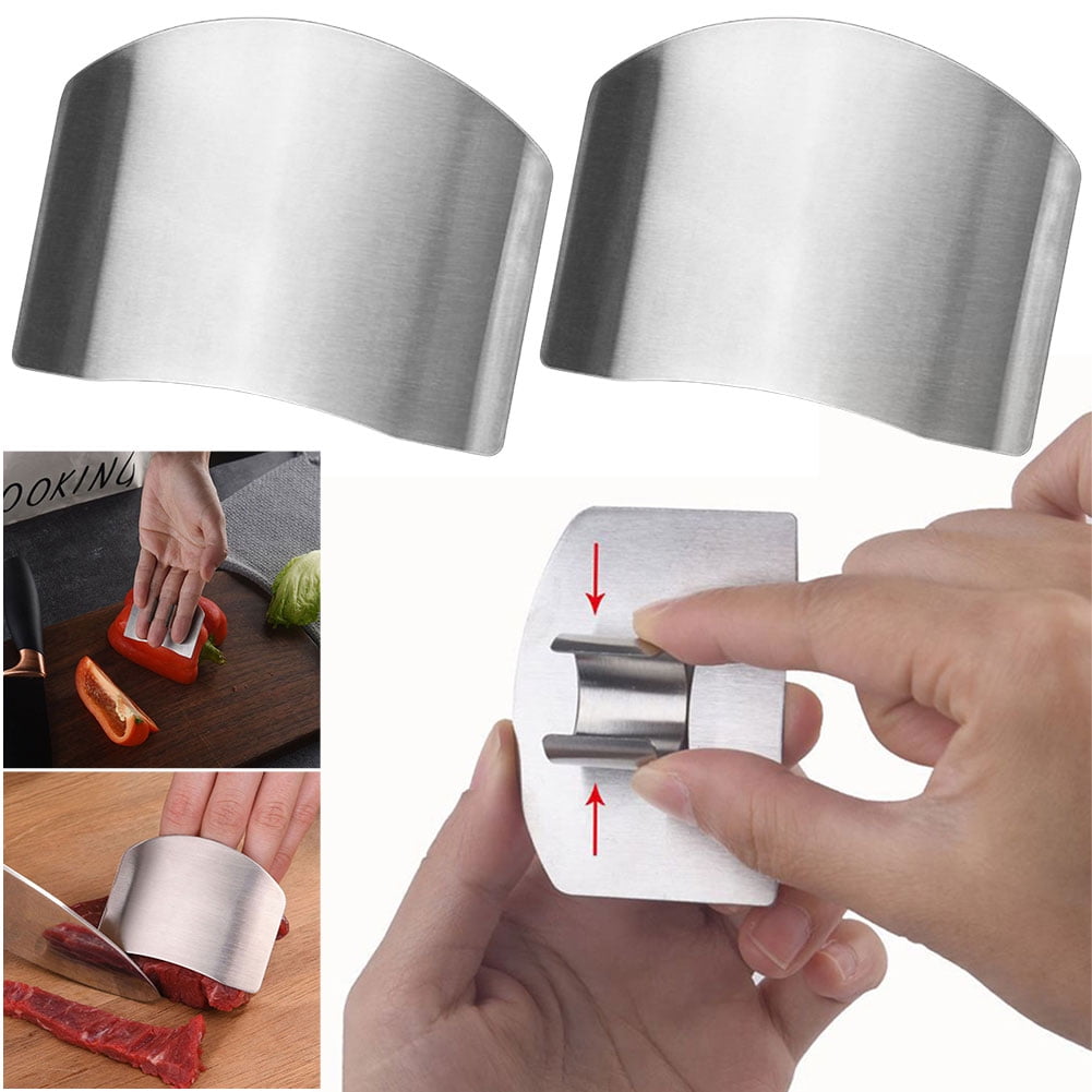 KGOTA 2/4/6 Pcs Stainless Steel Finger Protector Kitchen Chopping ...