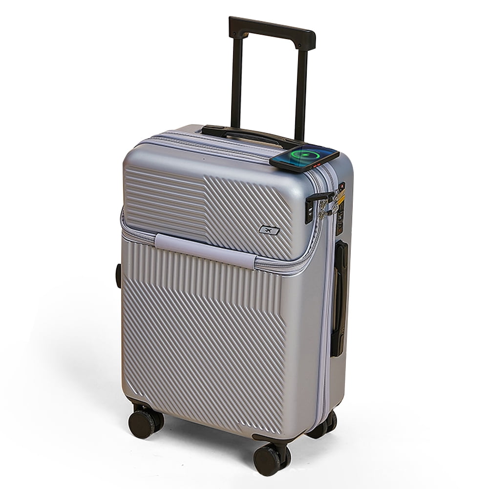 KGOTA 20 Inch Front Opening Travel Trolley Case with Wheels for ...