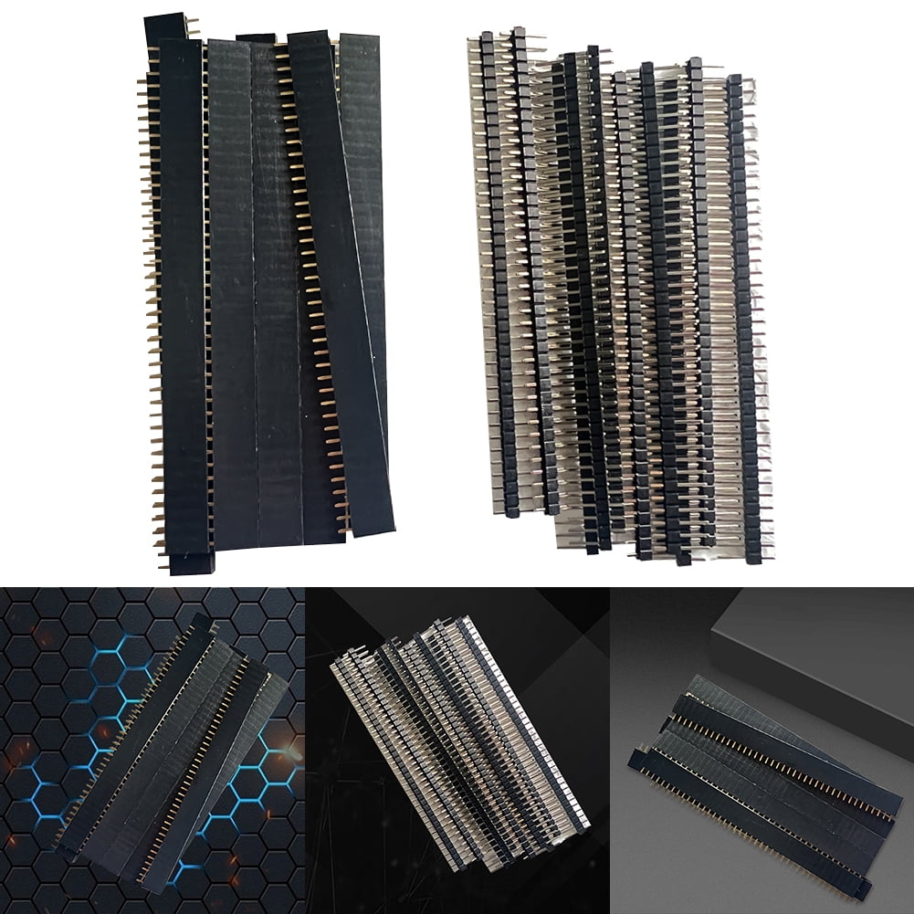 KGOTA 20Pcs 2.54mm 40Pin Female Socket Pin Header Strip Single Row for ...