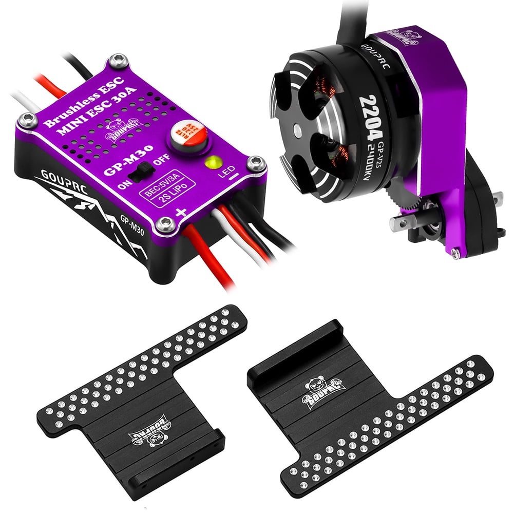 KGOTA 2204 2400KV Brushless Outrunner Motor W/ Transmission&30a Esc For ...