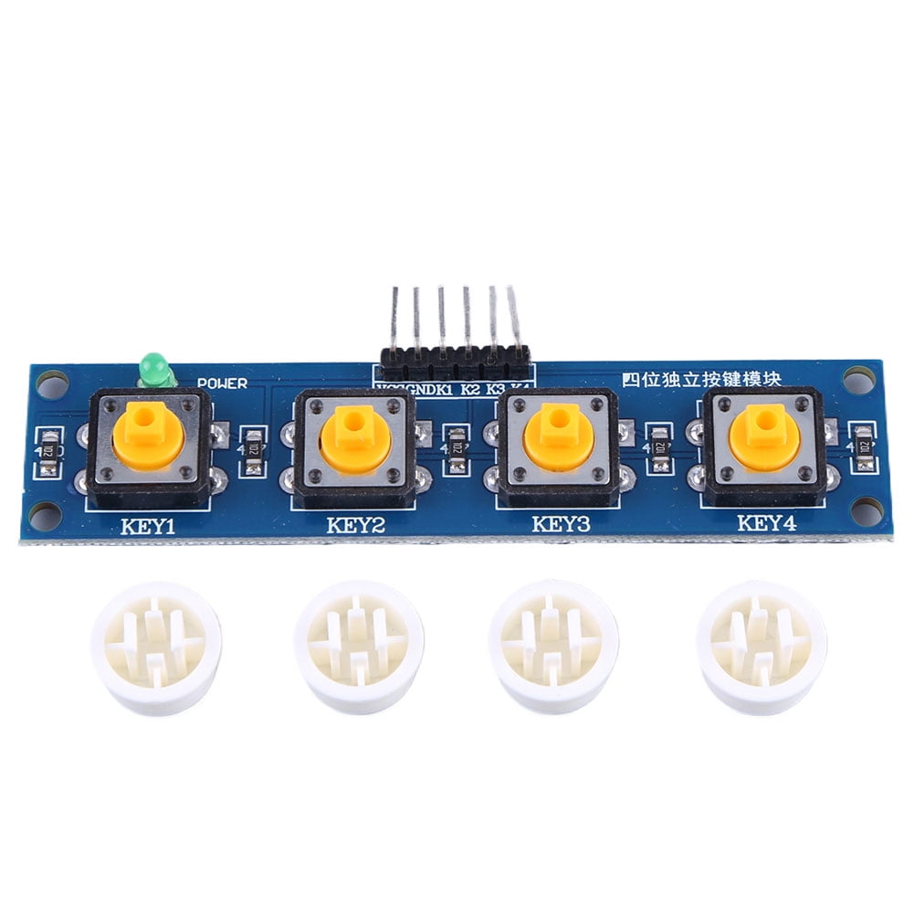 KGOTA 4 Buttons Touch Button Module with Hat & Led Indicator Keyboard Module High Level Output ...