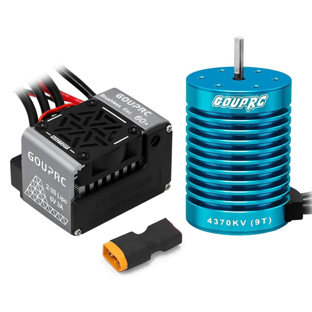 KGOTA 4370KV Brushless Rc Motor with 60A Esc Electric Speed Controller ...