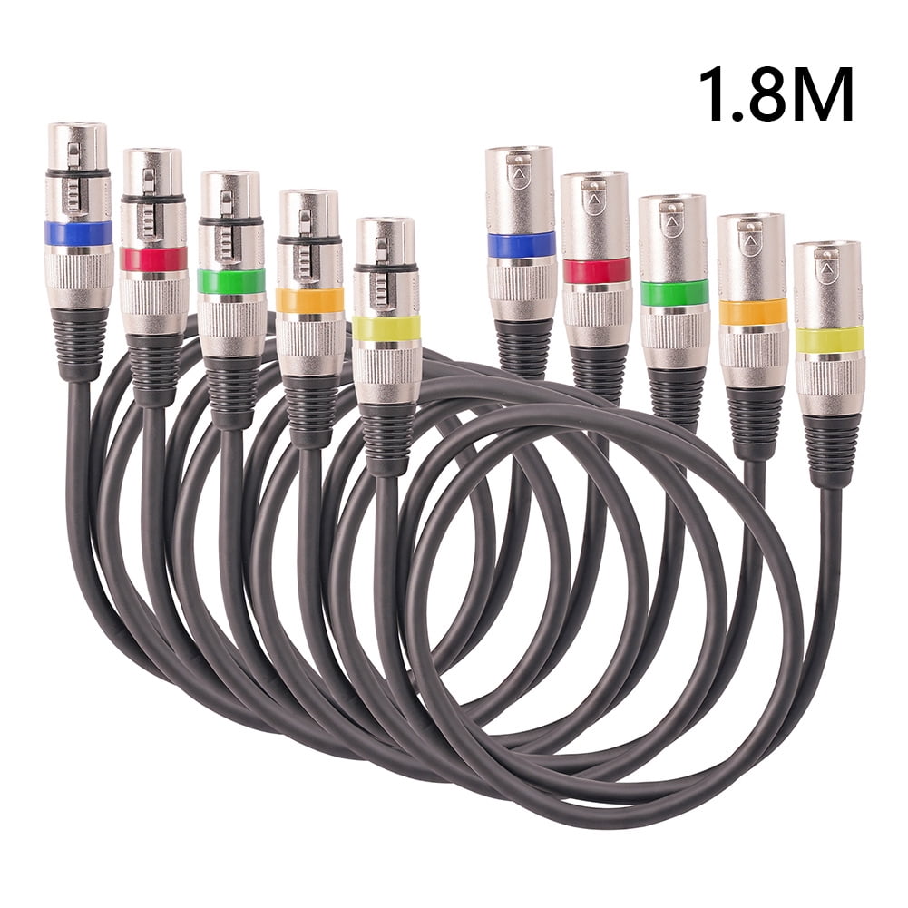 KGOTA 5pcs Xlr Male To Female Mic Cable Anti-interference Xlr Male To ...