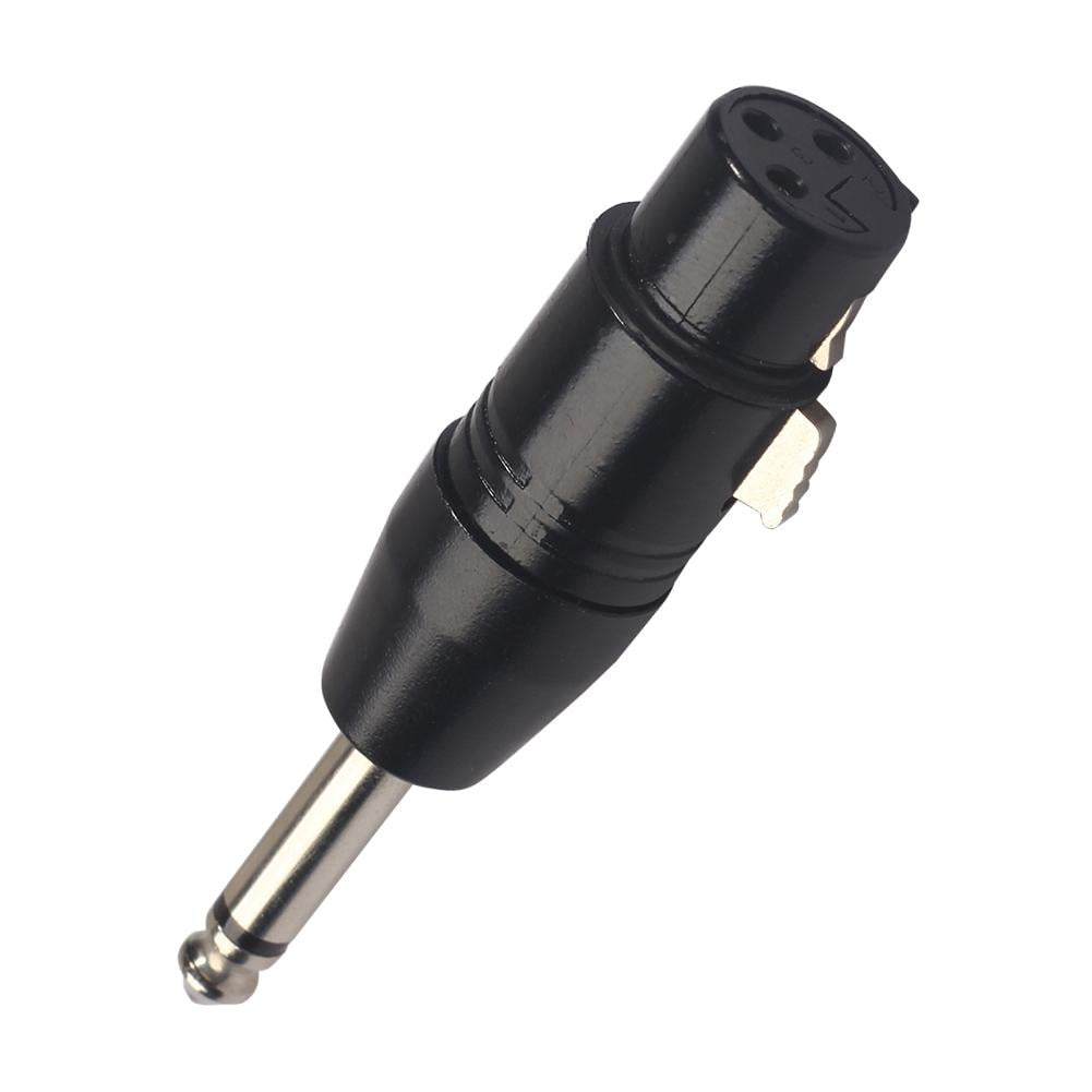 KGOTA 6.35mm Mono Male to XLR 3pin Female Converter Audio Plug Adapter ...