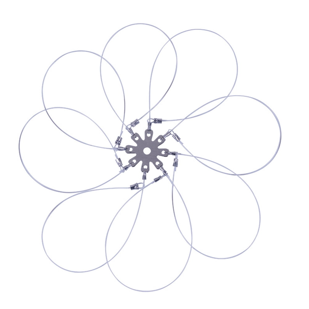 KGOTA 6/8 Rings Fishing Crab Cast Trap Stainless Steel Shrimp Crab Cast ...