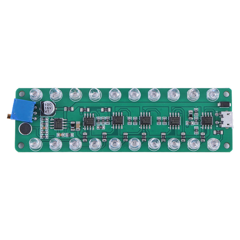 KGOTA Acoustic Sensing Spectrum Dc 5V-12V Audio Power Amplifier Level ...