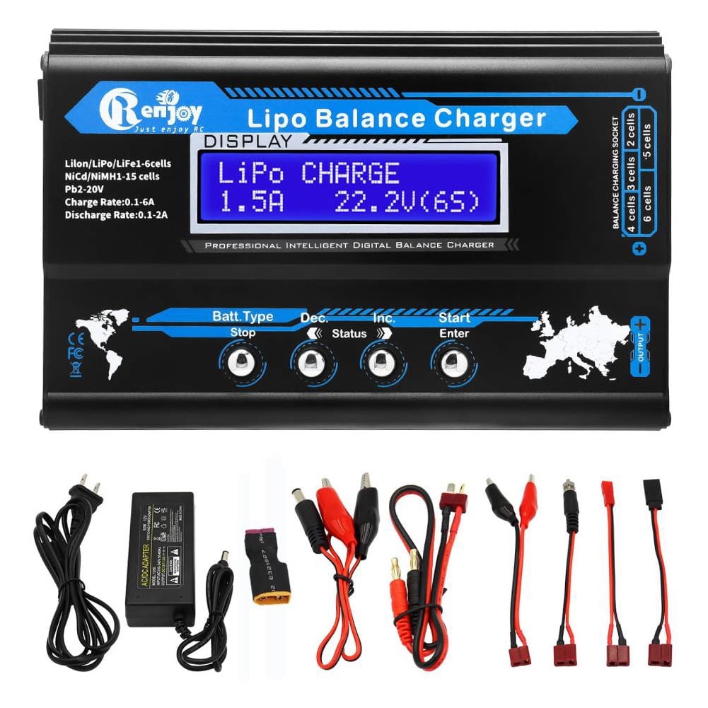 KGOTA B6 Balance Charger/discharger Lipo Battery Charger with Power Supply Rc Car Battery ...