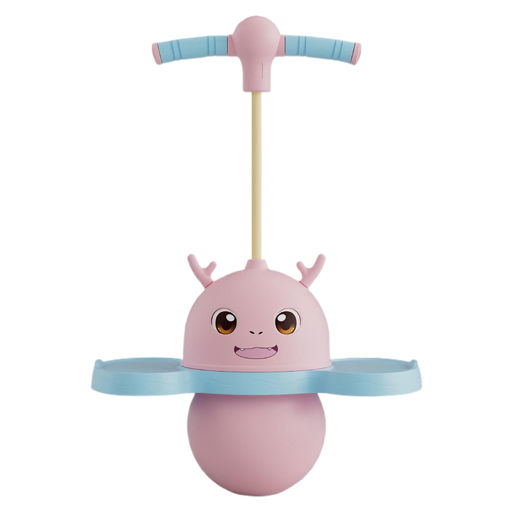 KGOTA Bouncing Ball with Handle & Pump Fitness Ball Ball Anti-slip ...