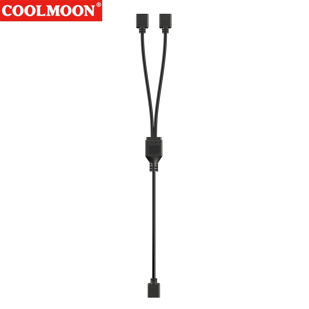 KGOTA COOLMOON Y-Shaped ARGB Splitter 5V 3PIN Connector 1 To 2/3/4 30cm ...