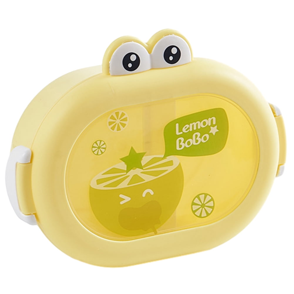 KGOTA Cartoon Frog Bento Lunch Box Dishwasher Safe with 2 Compartments ...