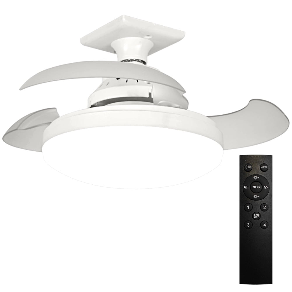 KGOTA Ceiling Fans with Light Remote Control Fandelier Ceiling Fan 3 ...
