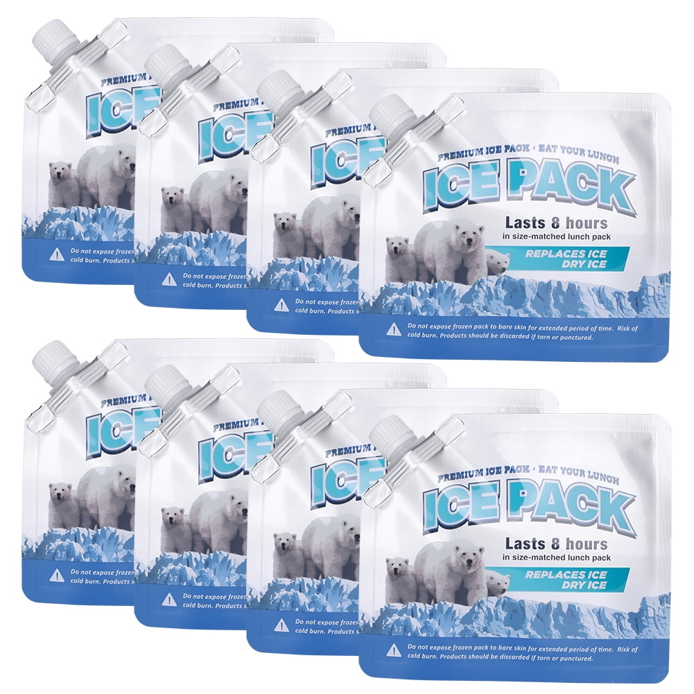KGOTA Cooler Ice Packs Up To 48 Hours Gel Water Filled Ice Pack Long ...