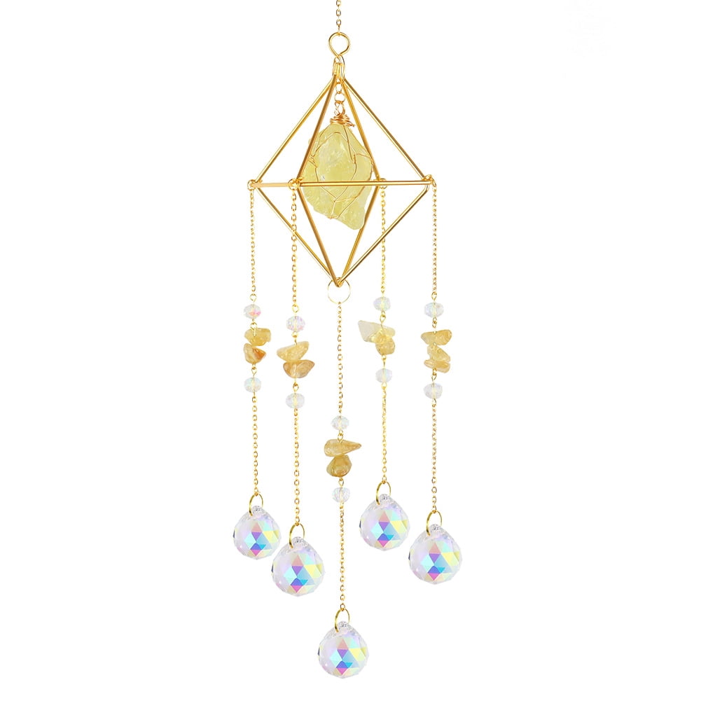 KGOTA Crystal Wind Chime Creative Hanging Sun Light Catcher Home Garden ...