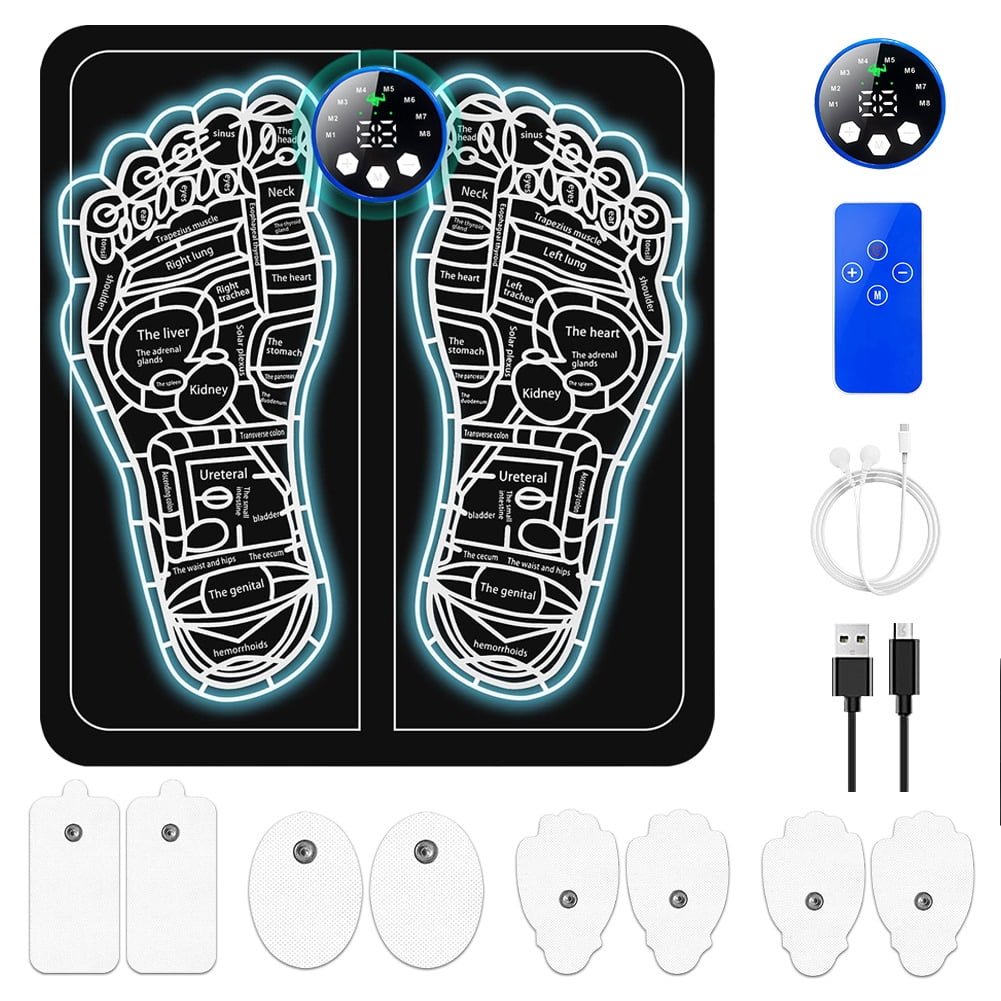 KGOTA Ems Foot Massager Foot Massage Mat Portable Electric Feet ...