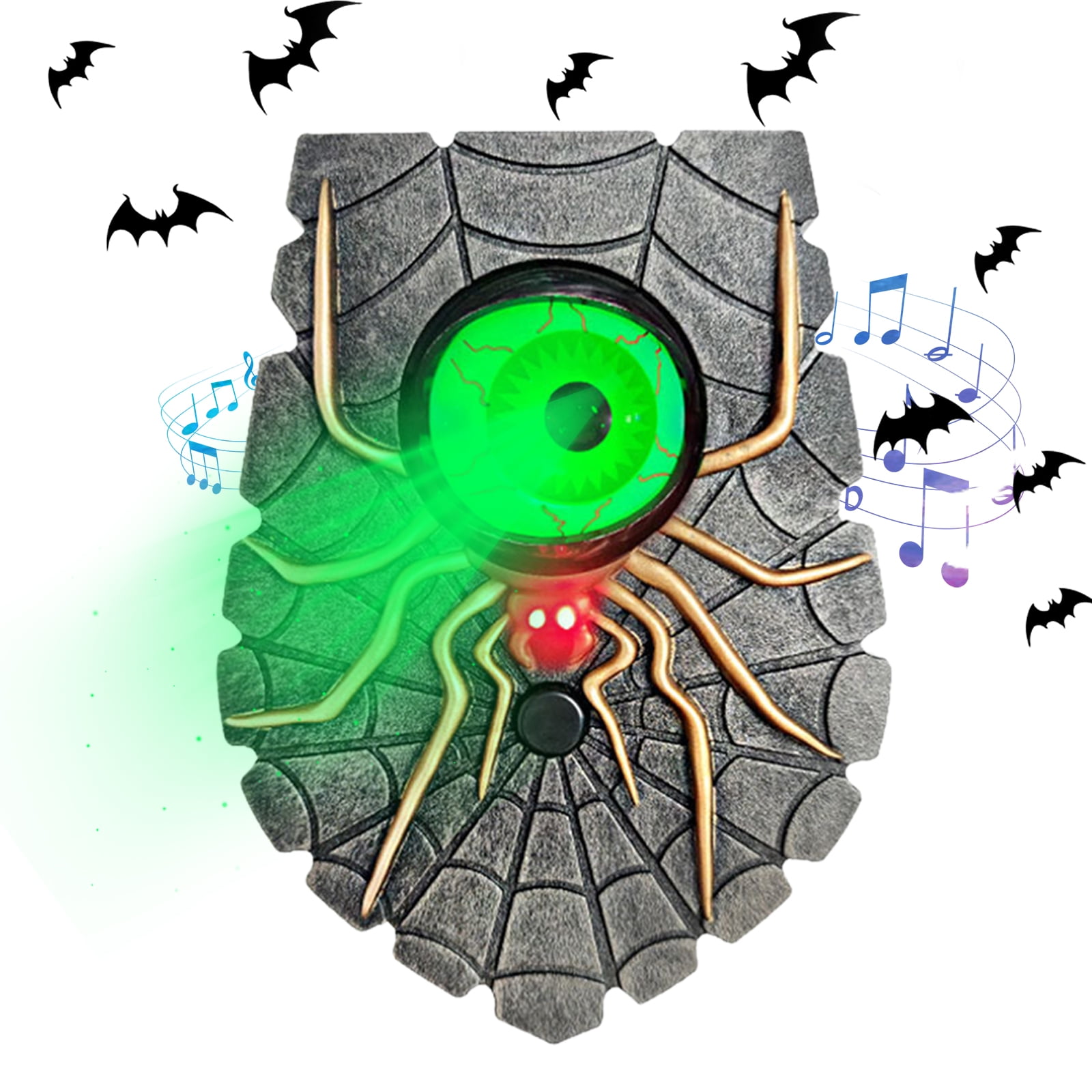 KGOTA Halloween Makeup Halloween Eyeball Doorbell Glowing Scary Door ...