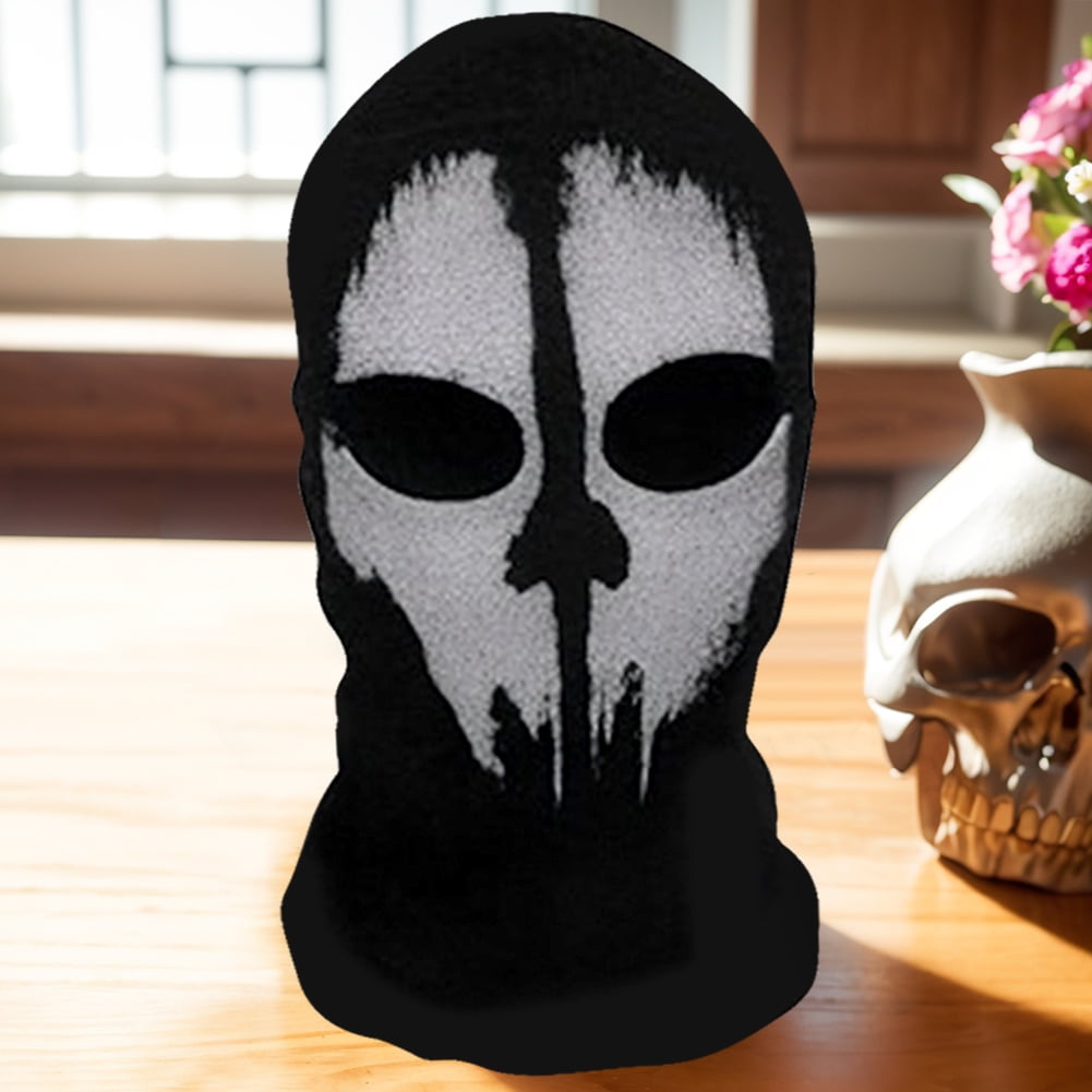 KGOTA Halloween Outdoor Accessories Unisex Balaclava Ghost Face Mask ...