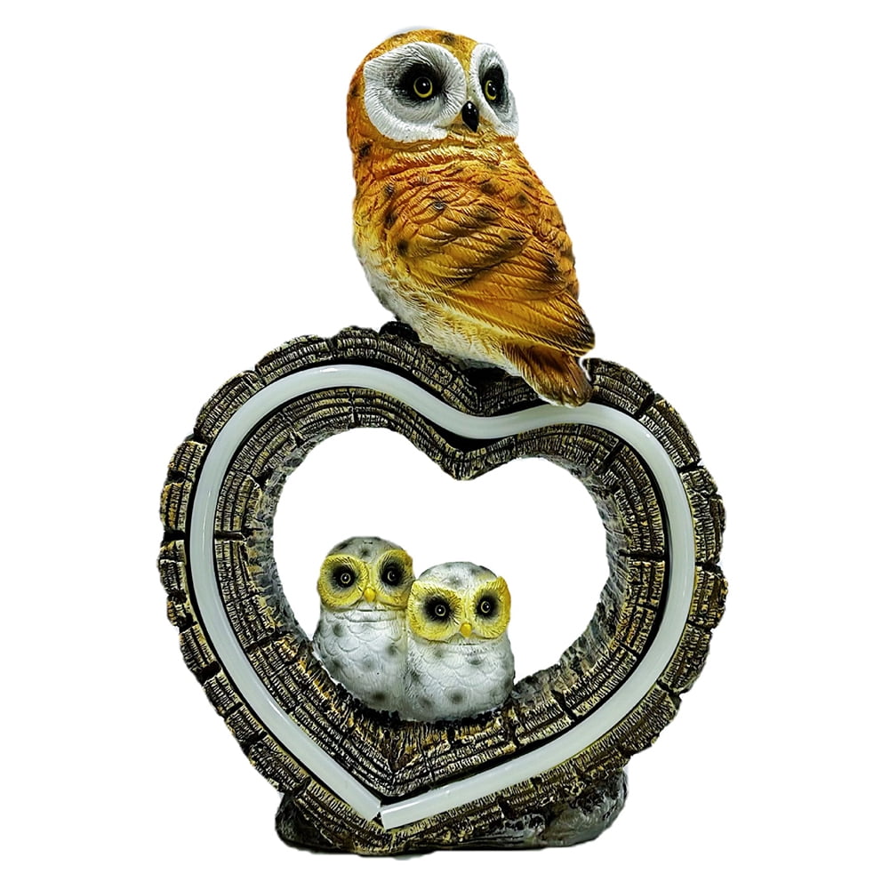 KGOTA LED Animal Solar Light Cute Squirrel Landscape Lamp Resin Bird ...