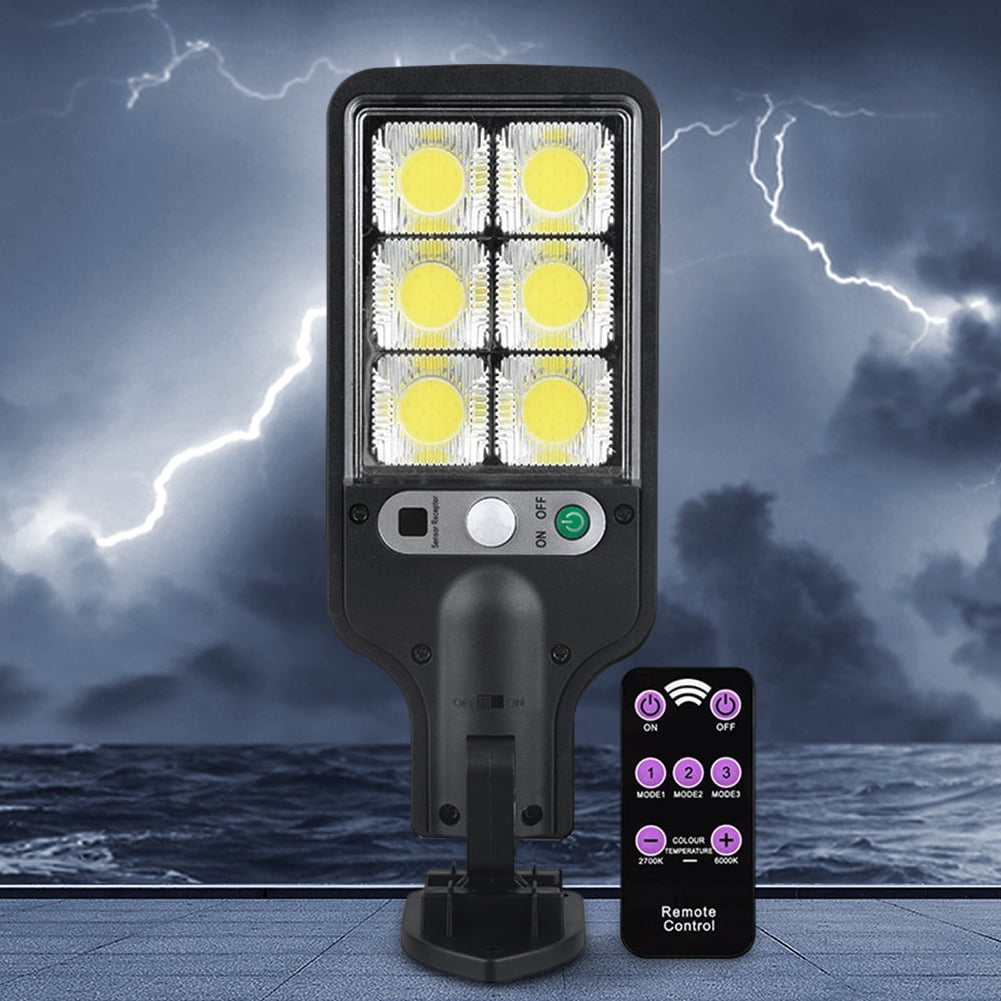 KGOTA LED Solar Street Light with Remote Control 1500LM Waterproof Wall ...