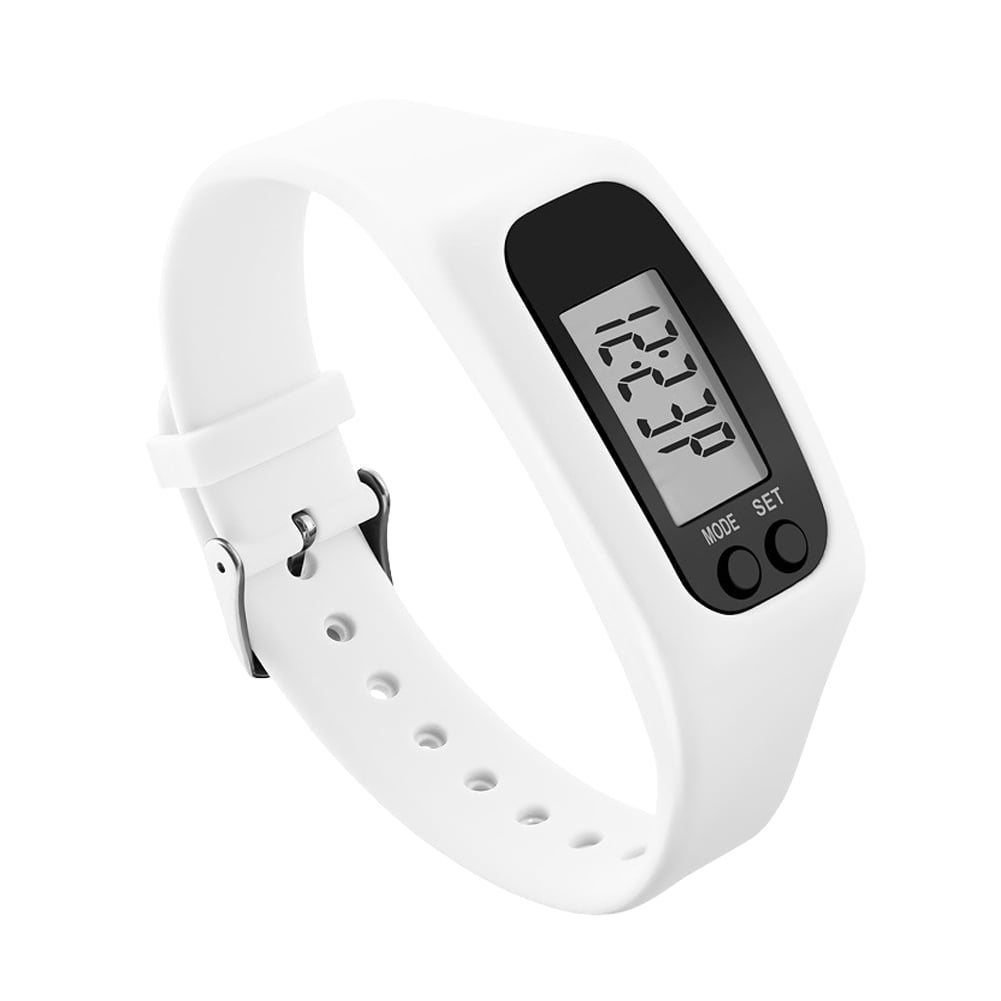 KGOTA Led Pedometer Bracelet Wrist Calorie Counter 12/24H Time Display ...