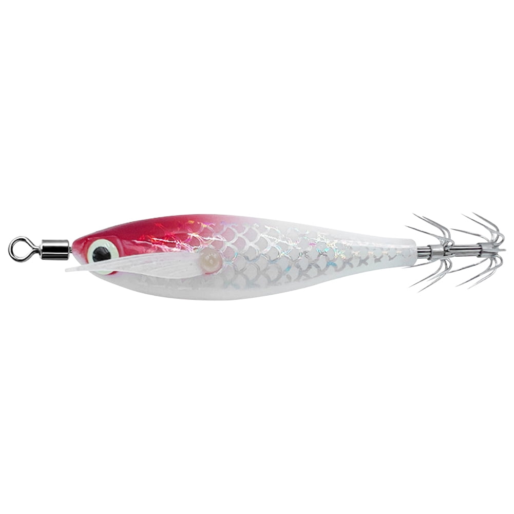 KGOTA Luminous Squid Hook Glow In The Dark Squid Bait for Night Fishing ...