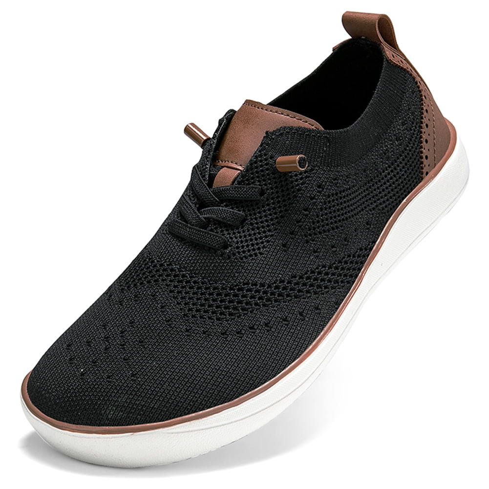 KGOTA Men Knit Walking Shoes Minimalist Barefoot Shoes Wide Toe Box ...