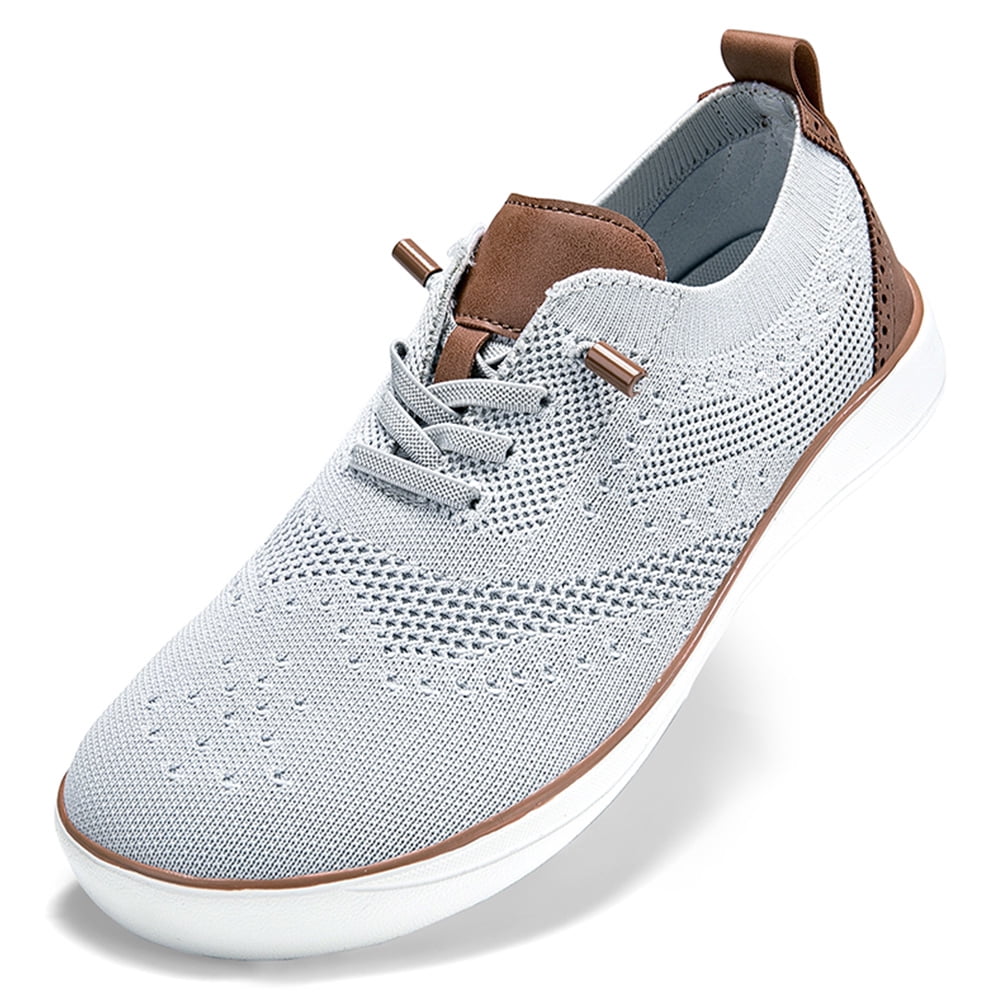 KGOTA Men Knit Walking Shoes Minimalist Barefoot Shoes Wide Toe Box ...