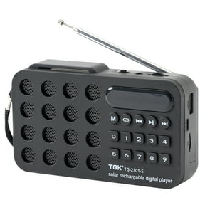 STONEGO Mini Portable Radio - Handheld Rechargeable Digital FM Radio ...
