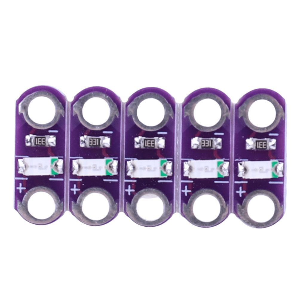 KGOTA Pack of 5 Lilypad Sewable Wearable Led Red/white/yellow/blue ...