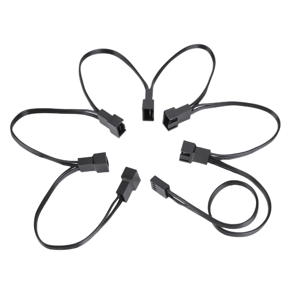 KGOTA Portable Fan PWM Splitter 5/6 Ways Pwm Fan Cable for Computer CPU ...