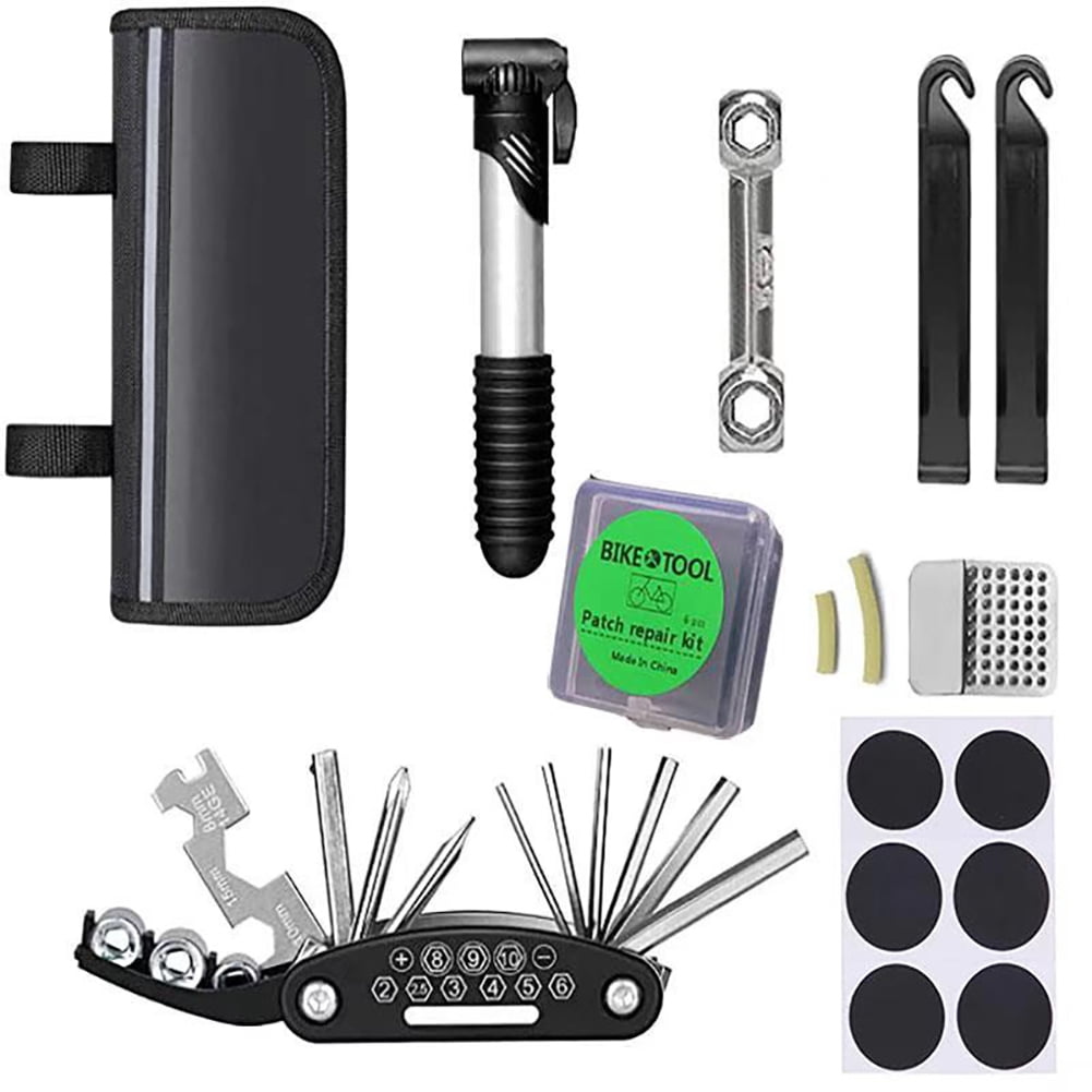 KGOTA Portable Mtb Road Bike Maintenance Set Pump Tire Patch Multi ...