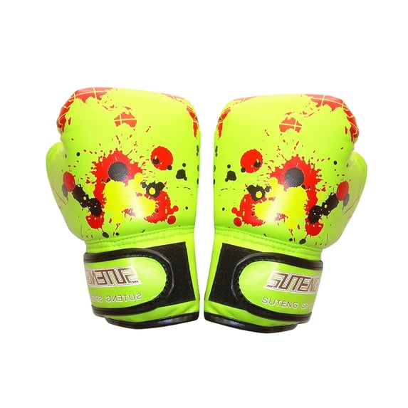 KGOTA Pu Leather Sponge Boxing Gloves Workout Exercise Training Boxing ...