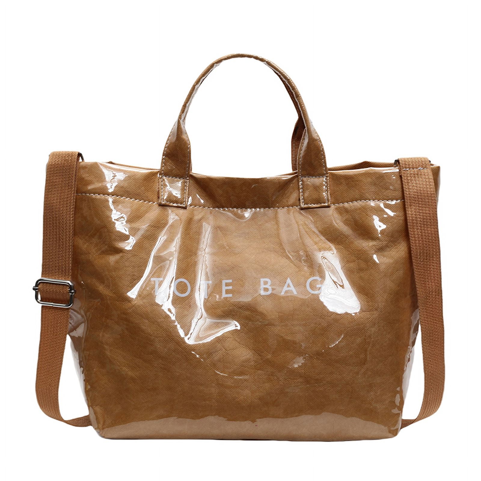 KGOTA Pvc Tote Bag Large Capacity Crossbody Bag Top Handle Bag For ...