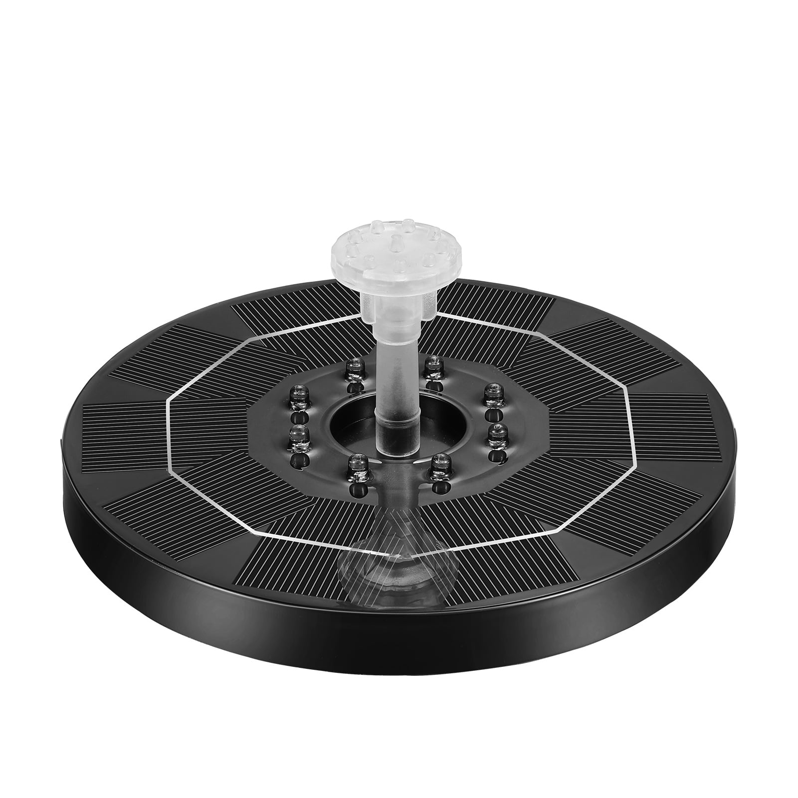 KGOTA Solar Powered Fountain Pump with 6 Nozzles Bird Bath Fountain ...