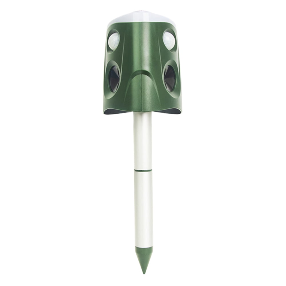 KGOTA Solar Powered Ultrasonic Animal Repeller 360 Degree Deer Skunk ...