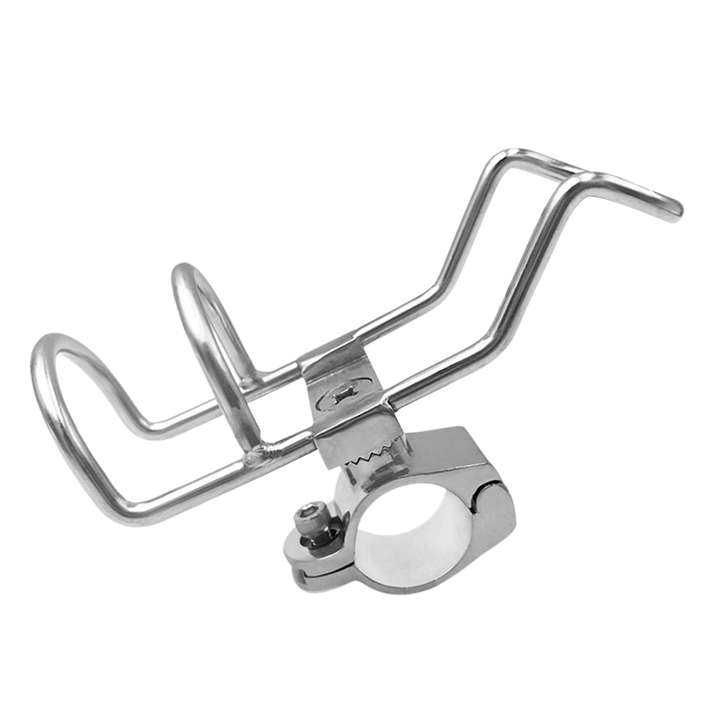 KGOTA Stainless Steel Rail Mounted Clamp on Rod Holder Double Wire 360 ...