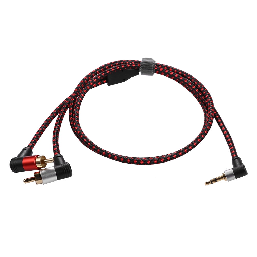 KGOTA Stereo Adapter Cable Audio AUX Line Space Saving Audio Line Cable ...